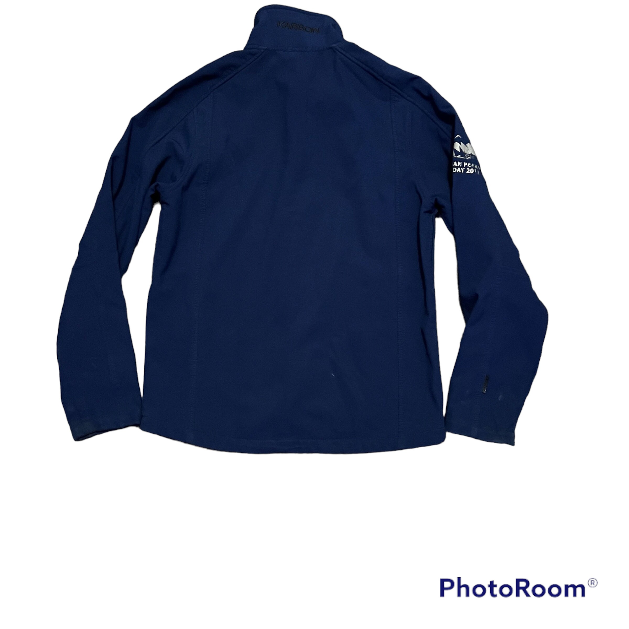Karbon Navy Blue Softshell Jacket-mid Weight Full-zip Mens Jacket ...
