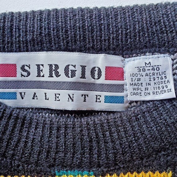 Vintage 90s Aztec Retro Minimal Sergio Valente Grey-b… - Gem