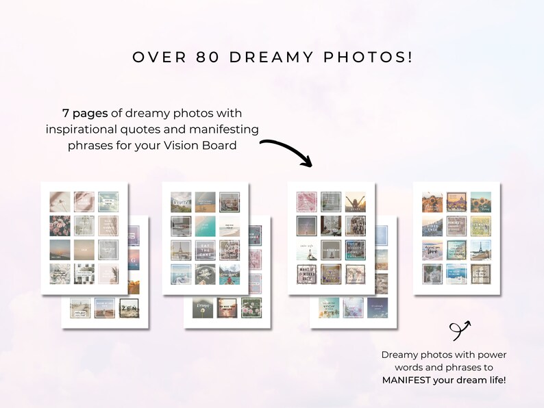 Vision Board Printable Vision Board Planner Vision Board Kit Vision ...