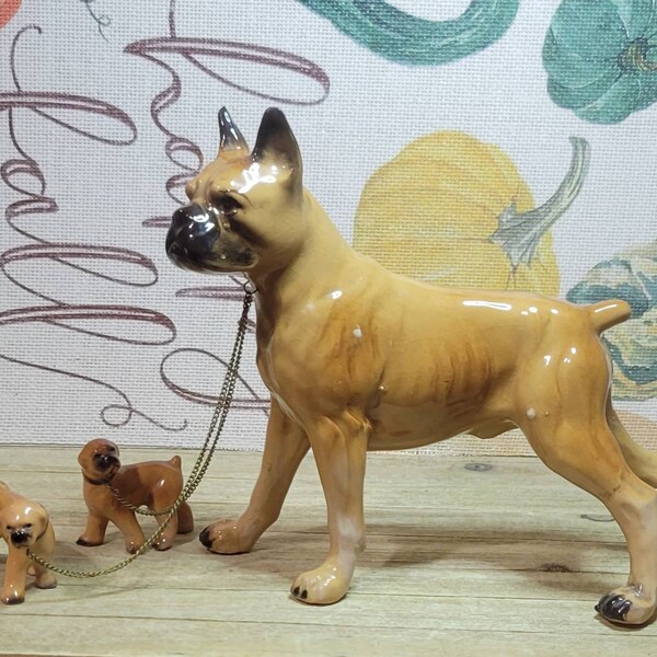 Boxer Dog Figurine - Etsy
