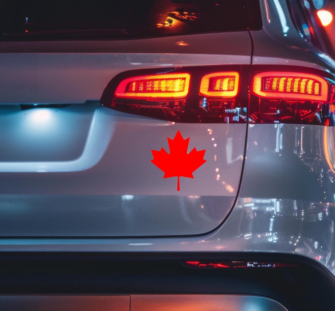 Canadian Maple Leaf Vinyl Decal, Canadian Political Bumper Sticker ...