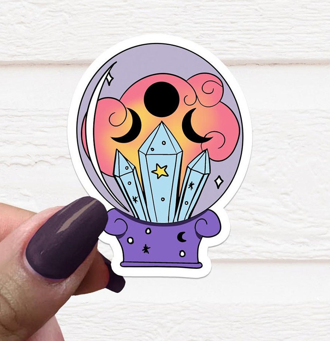 Crystal Ball Vinyl Sticker, Crystal Ball Sticker, Magic Stickers ...