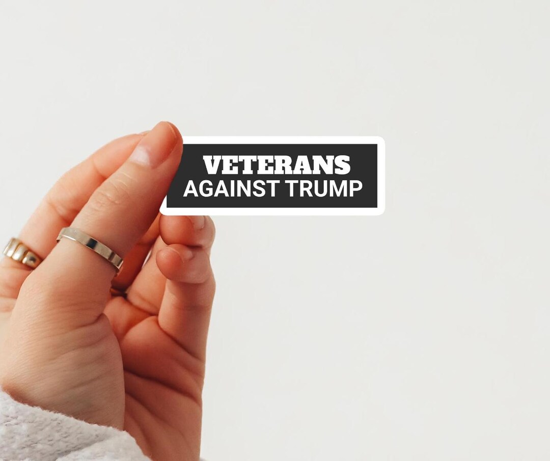 Veterans Against Trump Waterproof Vinyl Sticker - Etsy