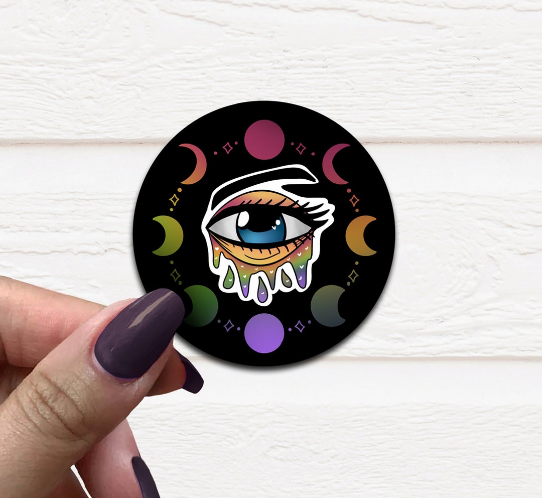 Psychedelic Sticker, Eye Sticker, Car Sticker, Trippy Car Decal, Die ...
