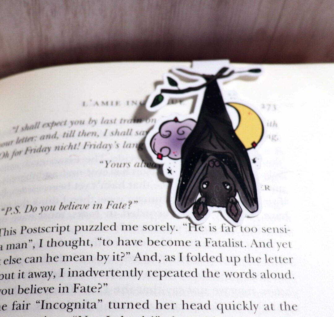 Bat Bookmark Witchy Bookmark Witch Gift Halloween Bookmark - Etsy