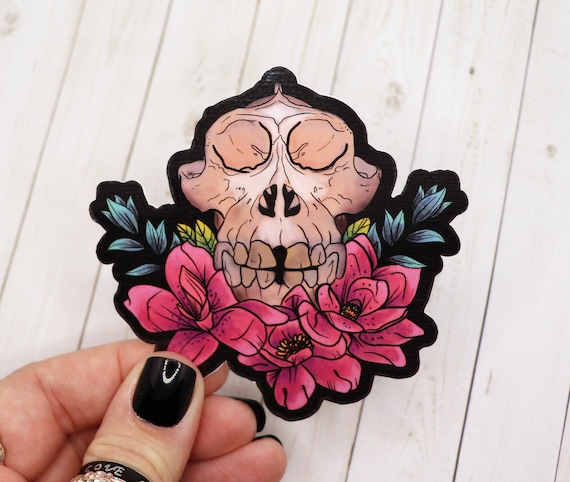 Neo Traditional Sugar Skull Tattoo