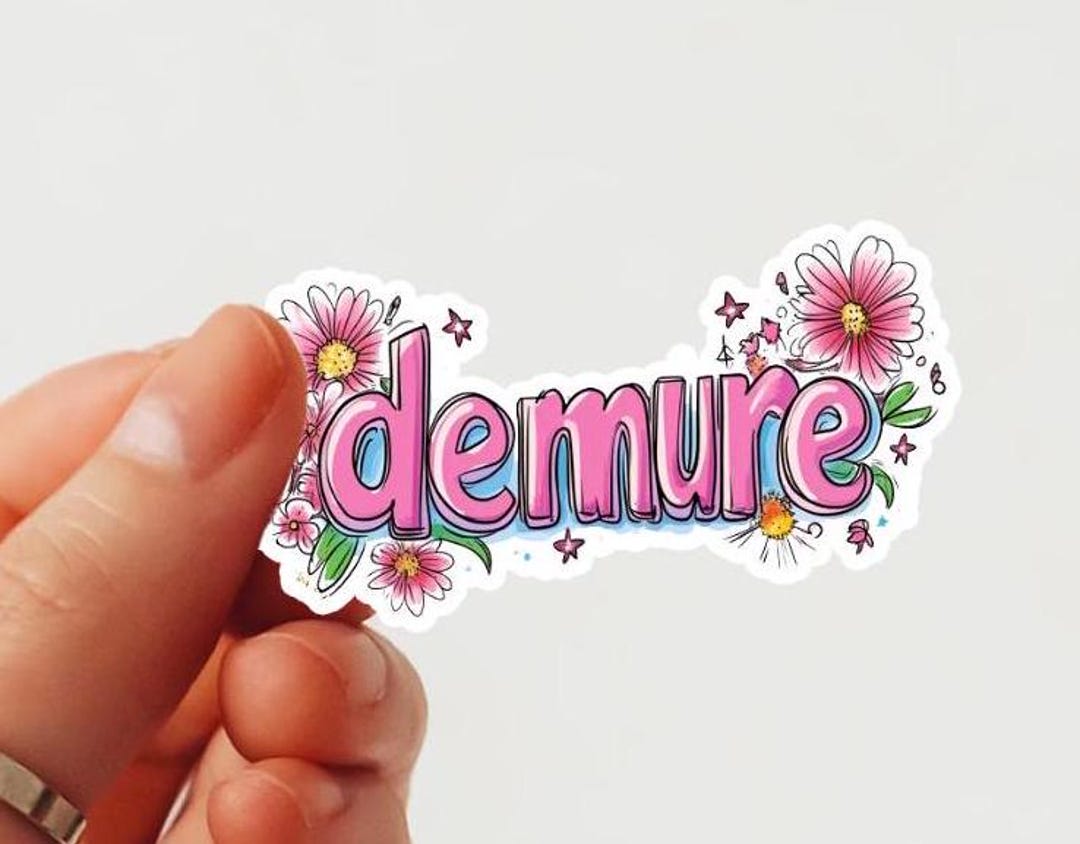 Demure Meme Waterproof Sticker, Deco Stickers, Creative Journaling ...