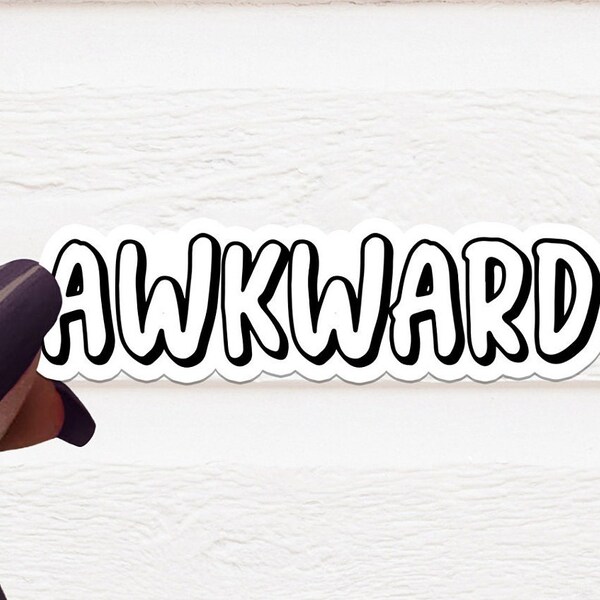 Awkward Sticker - Etsy