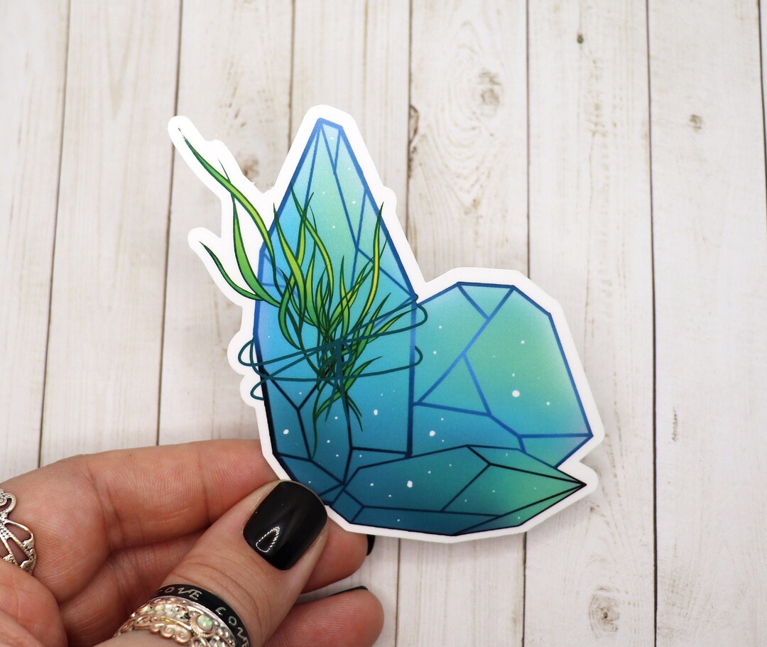Aqua Sea Crystal Sticker, Aqua Sticker, Sea Sticker, Crystal Sticker ...