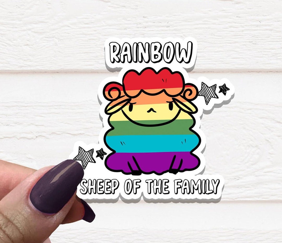 Rainbow Sheep Waterproof Sticker, Deco Stickers, Creative Journaling ...