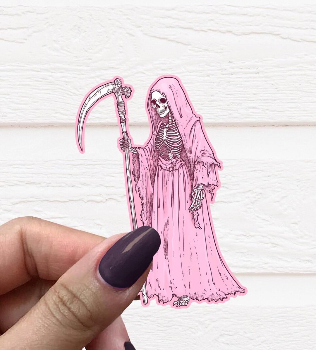 Grim Reaper Waterproof Sticker, Deco Stickers, Creative Journaling ...