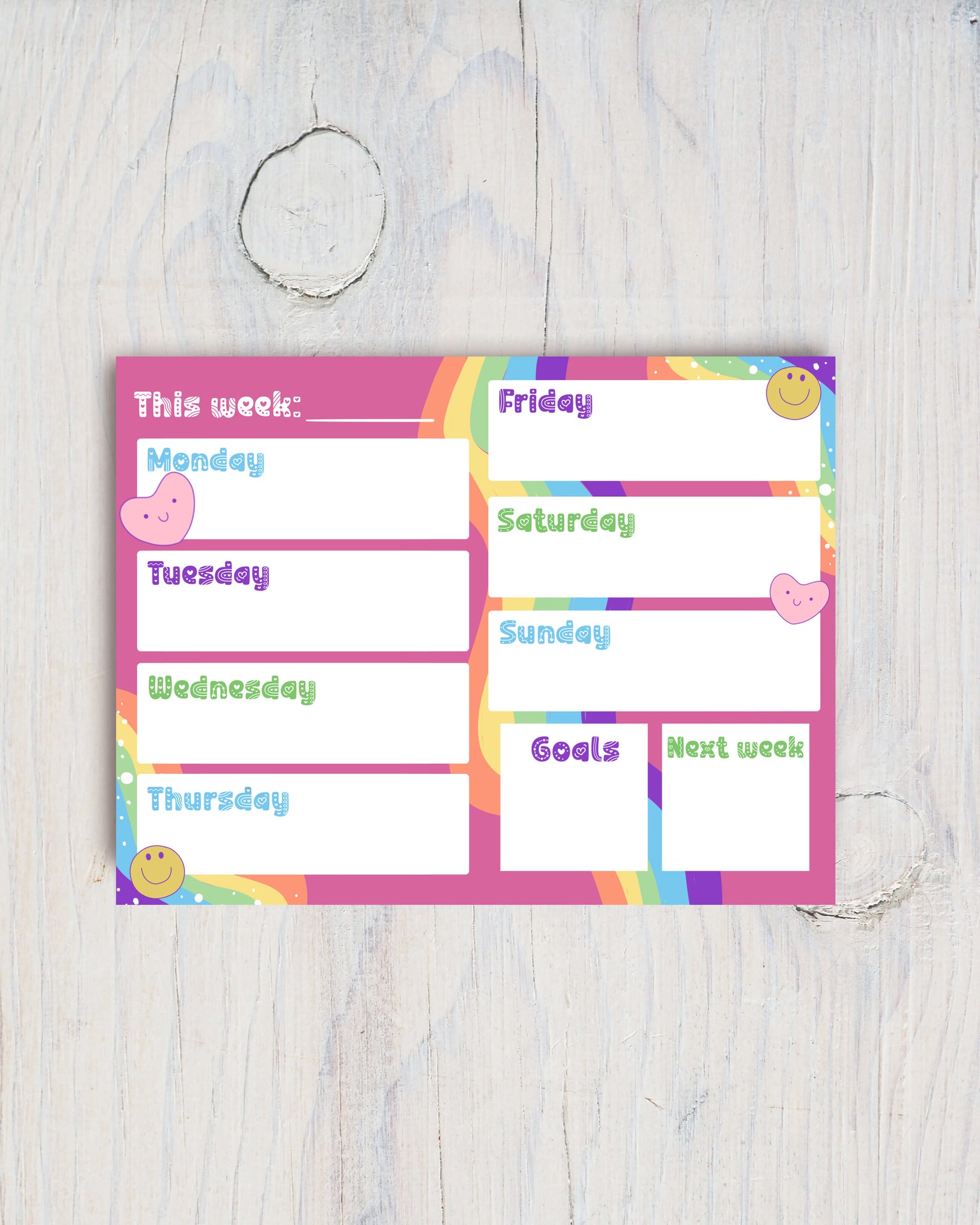 Weekly Calendar, Notepad Teacher, Cute Stationary, Useful Gifts, Gift ...