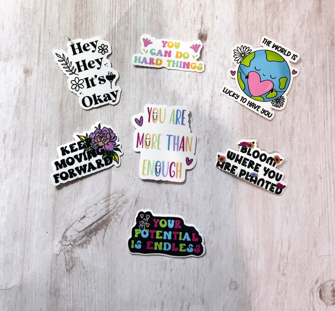 Motivational Stickers, Positive Stickers, Laptop Stickers, Water Bottle ...