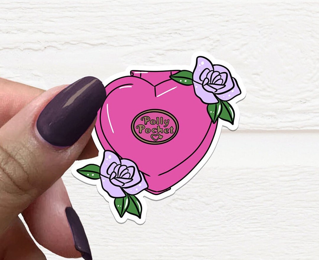 Retro Polly Pocket Sticker, Nostalgia Stickers, Cute Decal, Die Cut ...