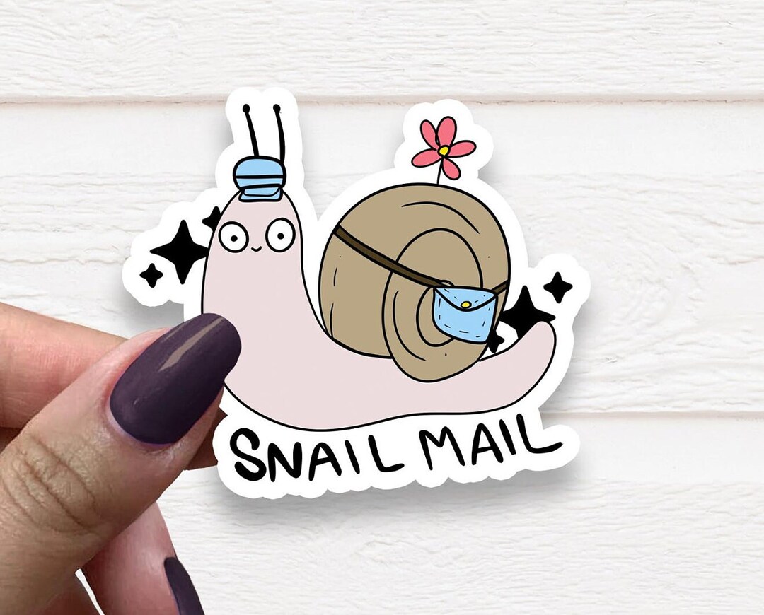 Snail Mail Sticker Mail Sticker Cute Stickers Laptop Decal - Etsy