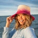 Authentic Pink Ombre Straw Bucket Hats - Etsy