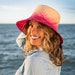 Authentic Pink Ombre Straw Bucket Hats - Etsy
