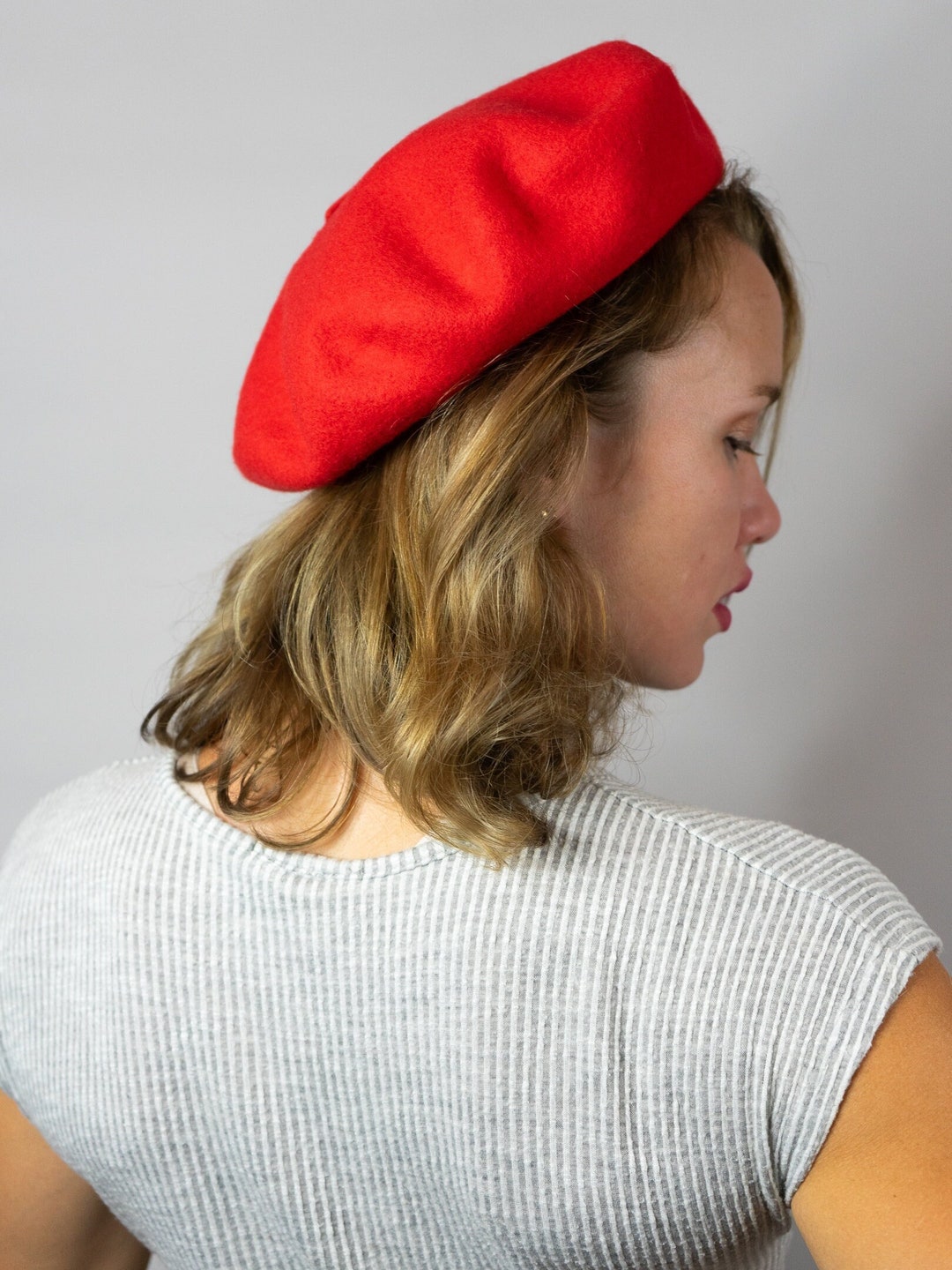 Vegan Wool Berets With Felt Finish - Etsy