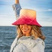Authentic Pink Ombre Straw Bucket Hats - Etsy