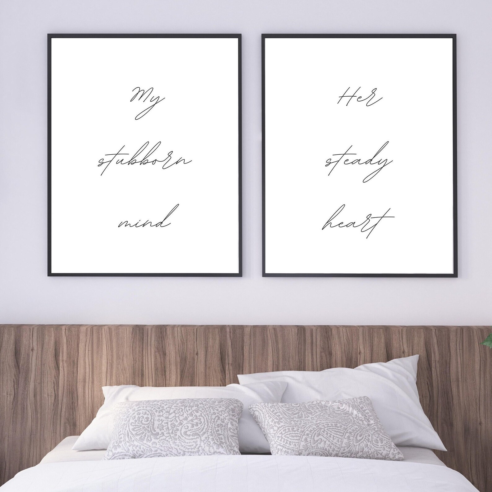 Steady Heart Sign, Country Lyric Sign, Bundle of 4 Black and White ...