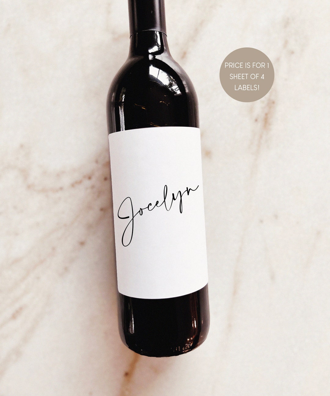 Custom Wine Label, Pairs Well With, Custom Wine Label Gift, Wine Label ...