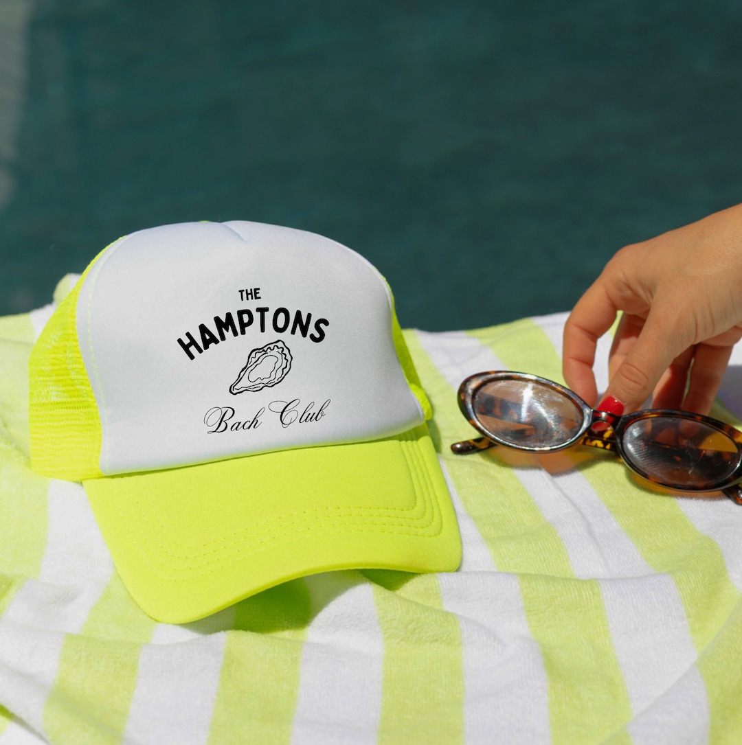 Hamptons Bach Club Trucker Hat: Coastal Bachelorette Party - Oyster Oh ...
