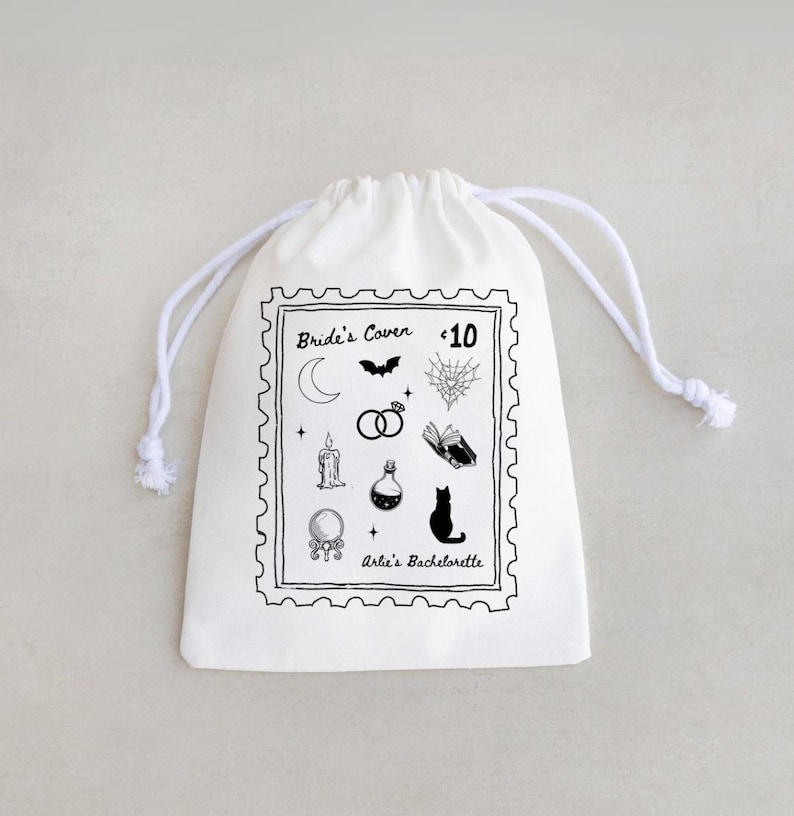 Personalized Coven Witch Halloween Bachelorette Party Favor Bag - Etsy