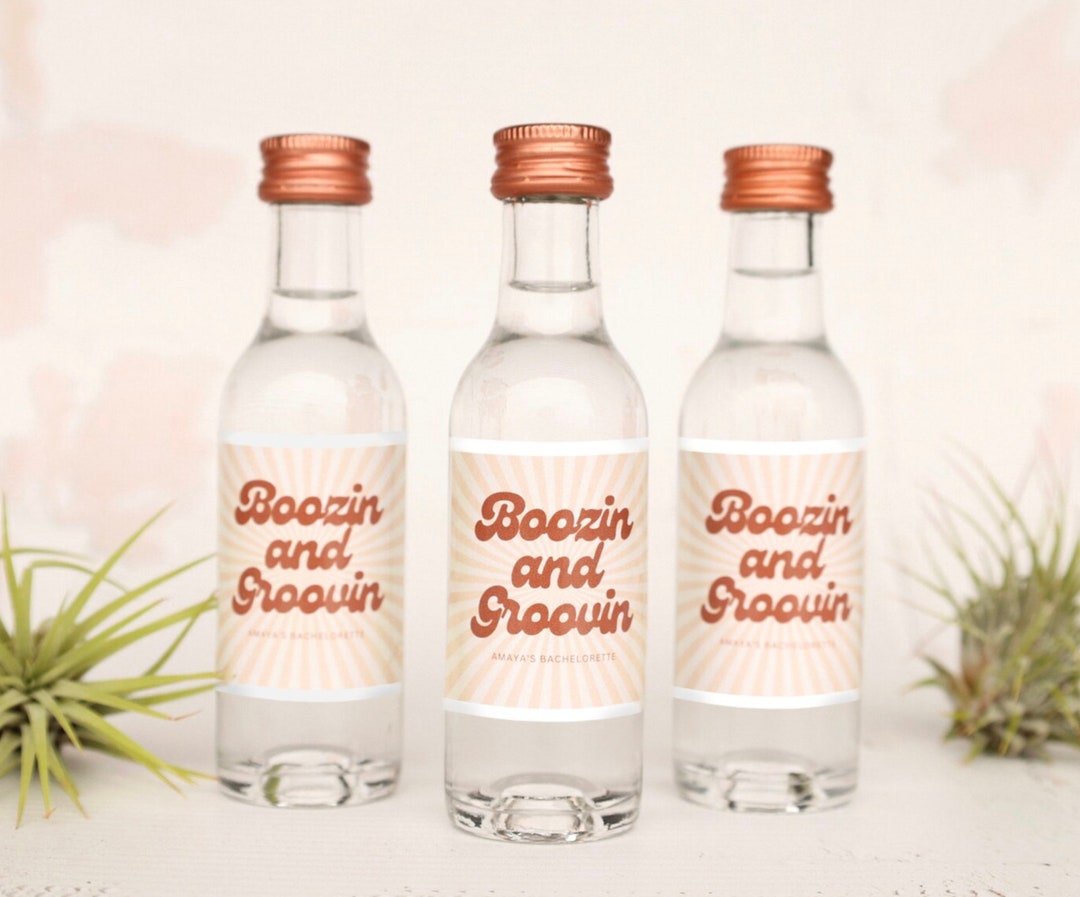 Boozin' and Groovin', Bachelorette Shooter Labels, Bachelorette Party ...