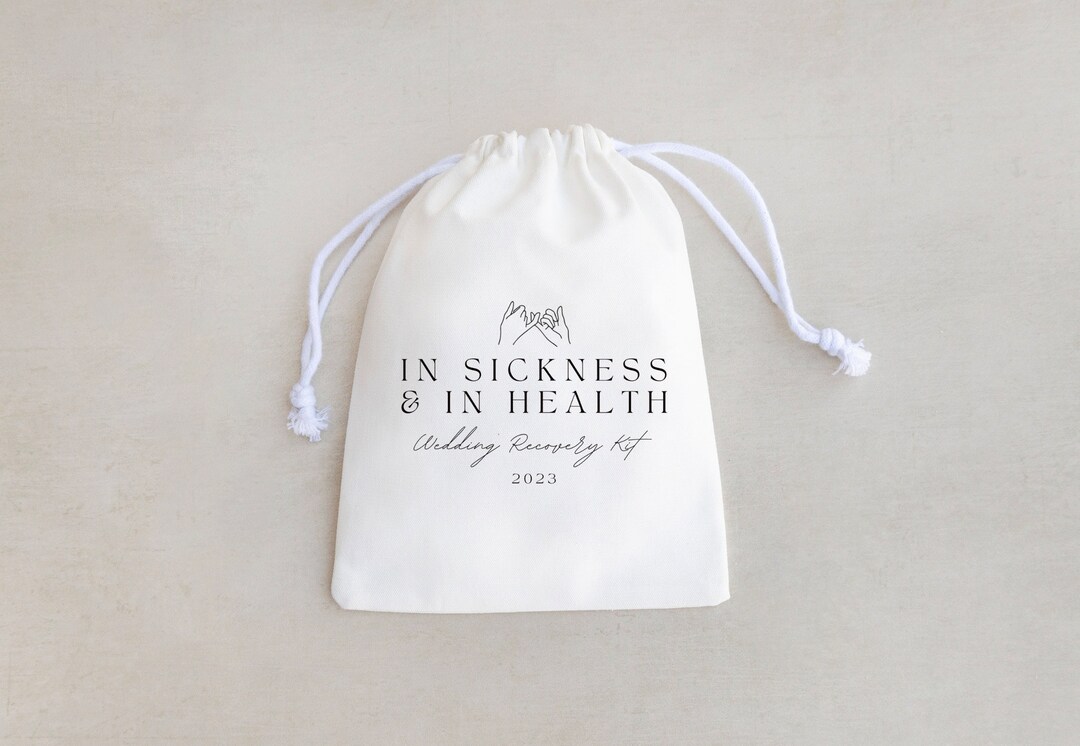 In Sickness & in Health, Wedding Recovery Kit, Wedding Hangover Kits ...