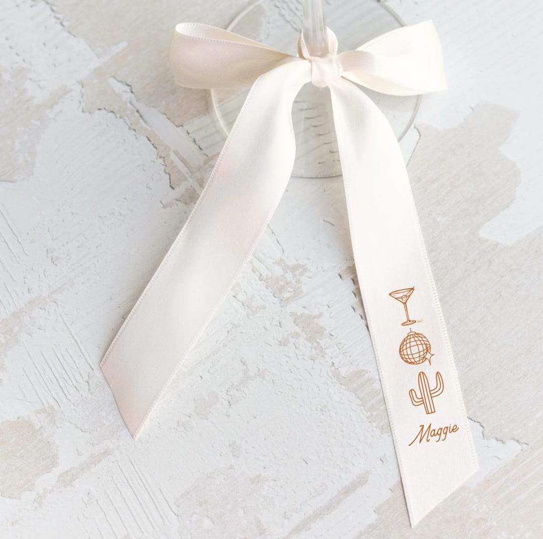 Desert Tote Name Tag - Bow Name Tote - Custom Name Tag Tote - Desert ...