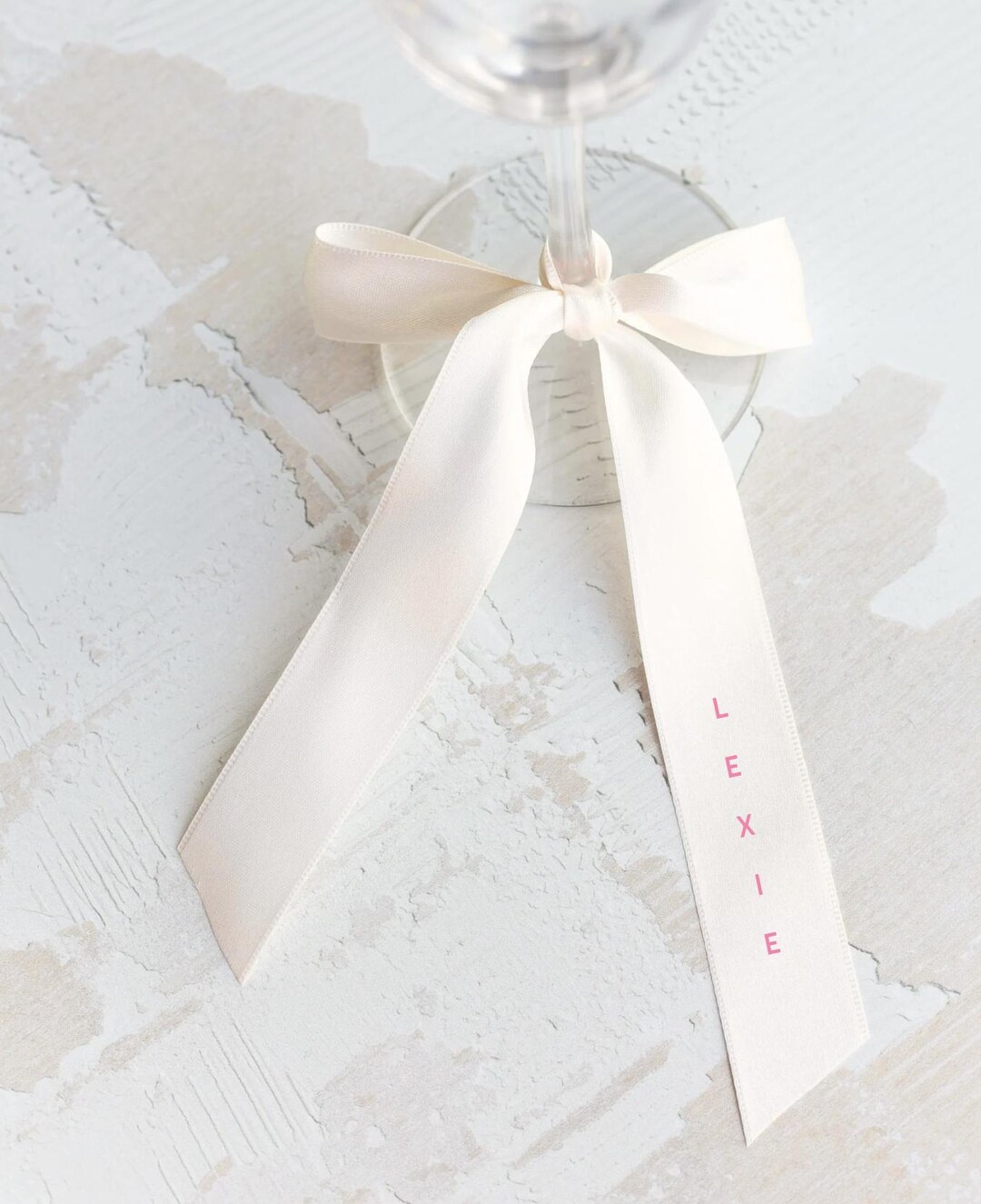 Custom Printed Ribbon Name Tag - Wedding Favors Bachelorette Party - Etsy