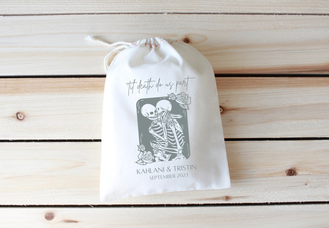 Til Death Do Us Part Til Death Do Us Part Wedding Bag Halloween Wedding ...