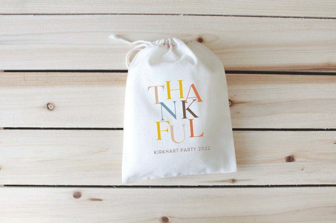 Thankful Bag Thanksgiving Party Favors Thankful Bags Fall Party ...