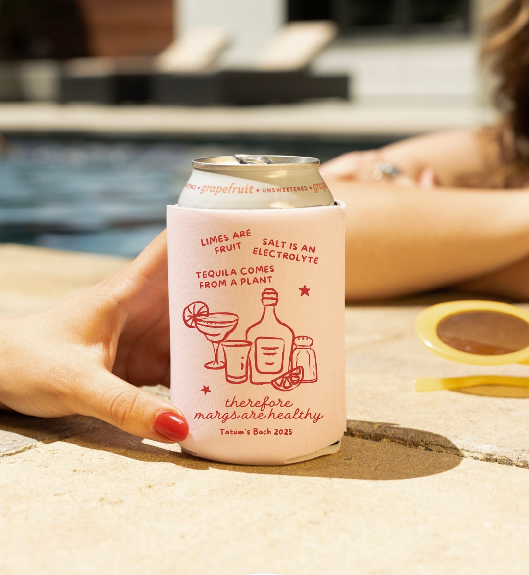 Margarita Math Can Cooler: Custom Bachelorette Party Drink Sleeve - Etsy