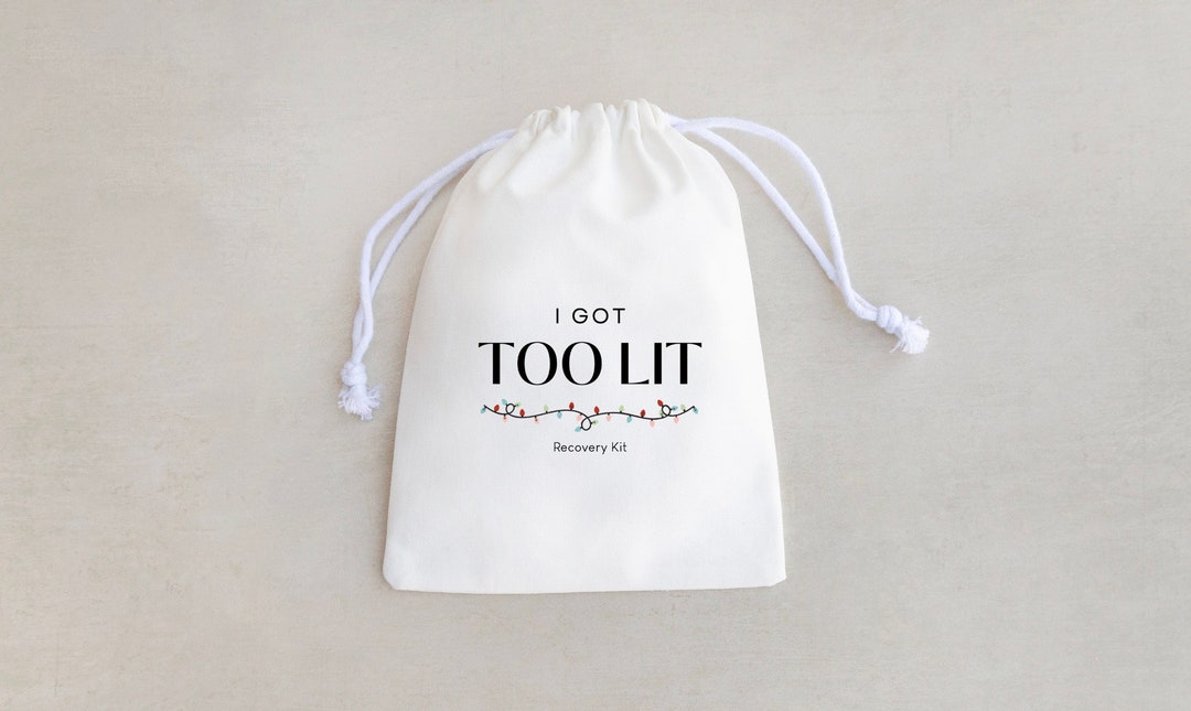 Holiday Recovery Kits - I Got Too Lit Recovery Kit Favors - Christmas ...