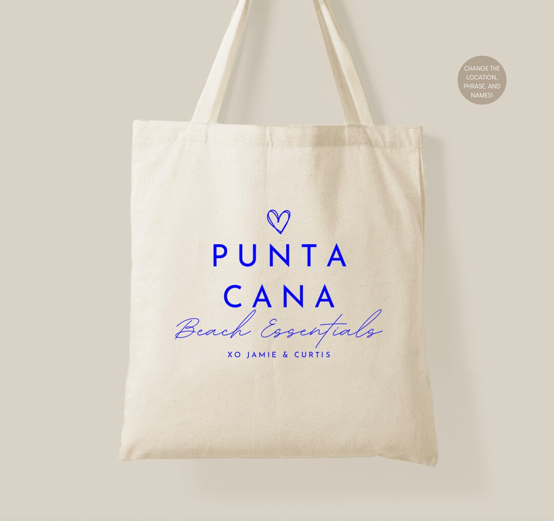 Wedding Tote Bags Wedding Welcome Bag Custom Wedding Tote punta Cana ...