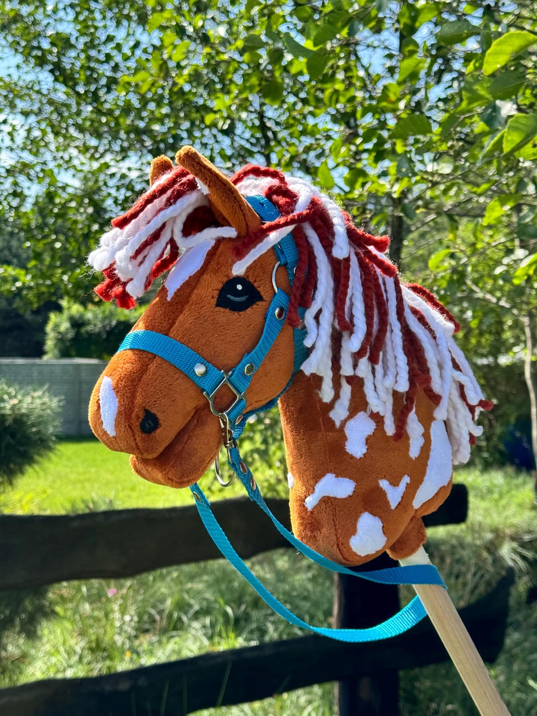 Hobby Horse A4 or A3 With Detachable Stick. Sorrel With White Spots. - Etsy