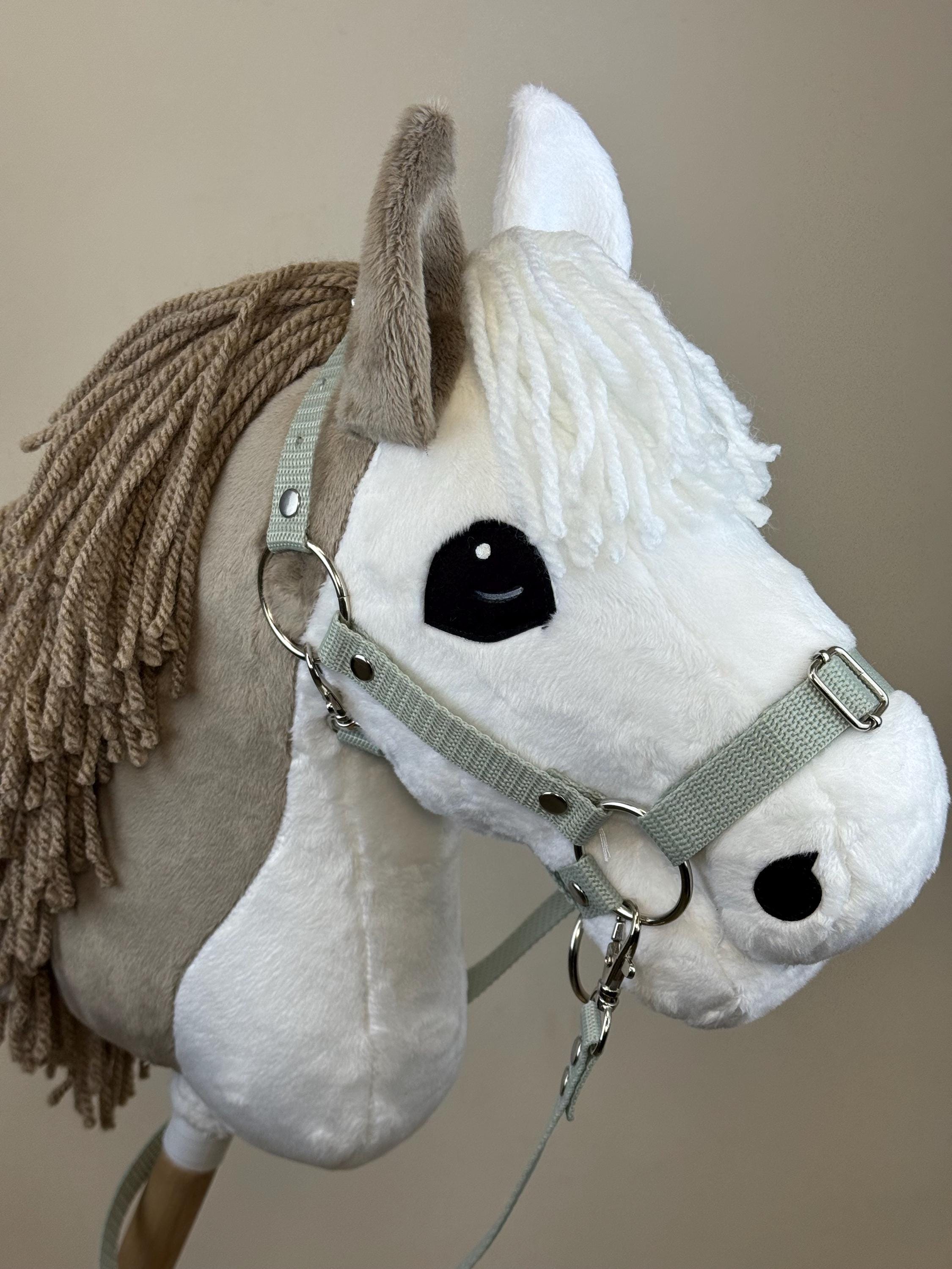 Hobby Horse A4 or A3 With Detachable Stick. Pinto Mouse Gray and White ...