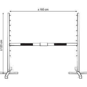 Jumping Obstacle for Hobby Horse 160' Cm / 62.99 Inches of Your Color ...