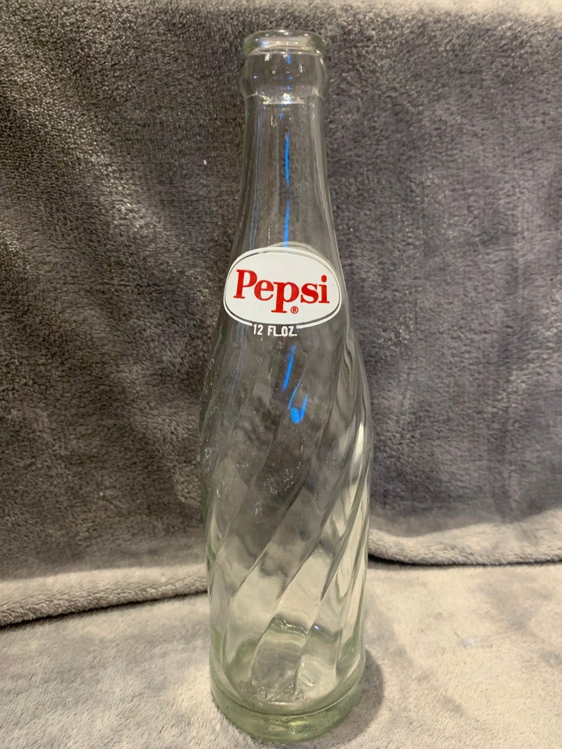 Antique 1960’s Swirl Pepsi Cola Bottle - Etsy