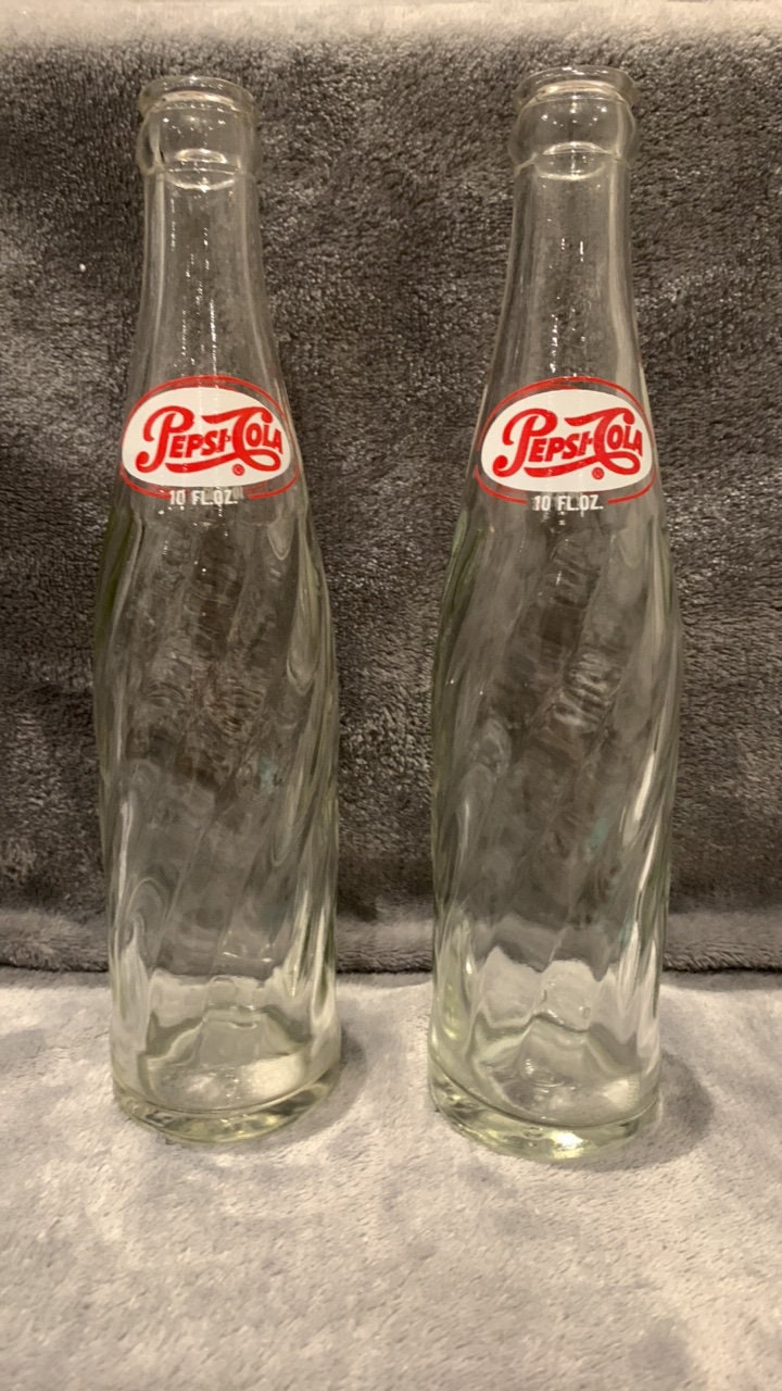 Antique 1960’s Swirl Pepsi Cola Bottle - Etsy