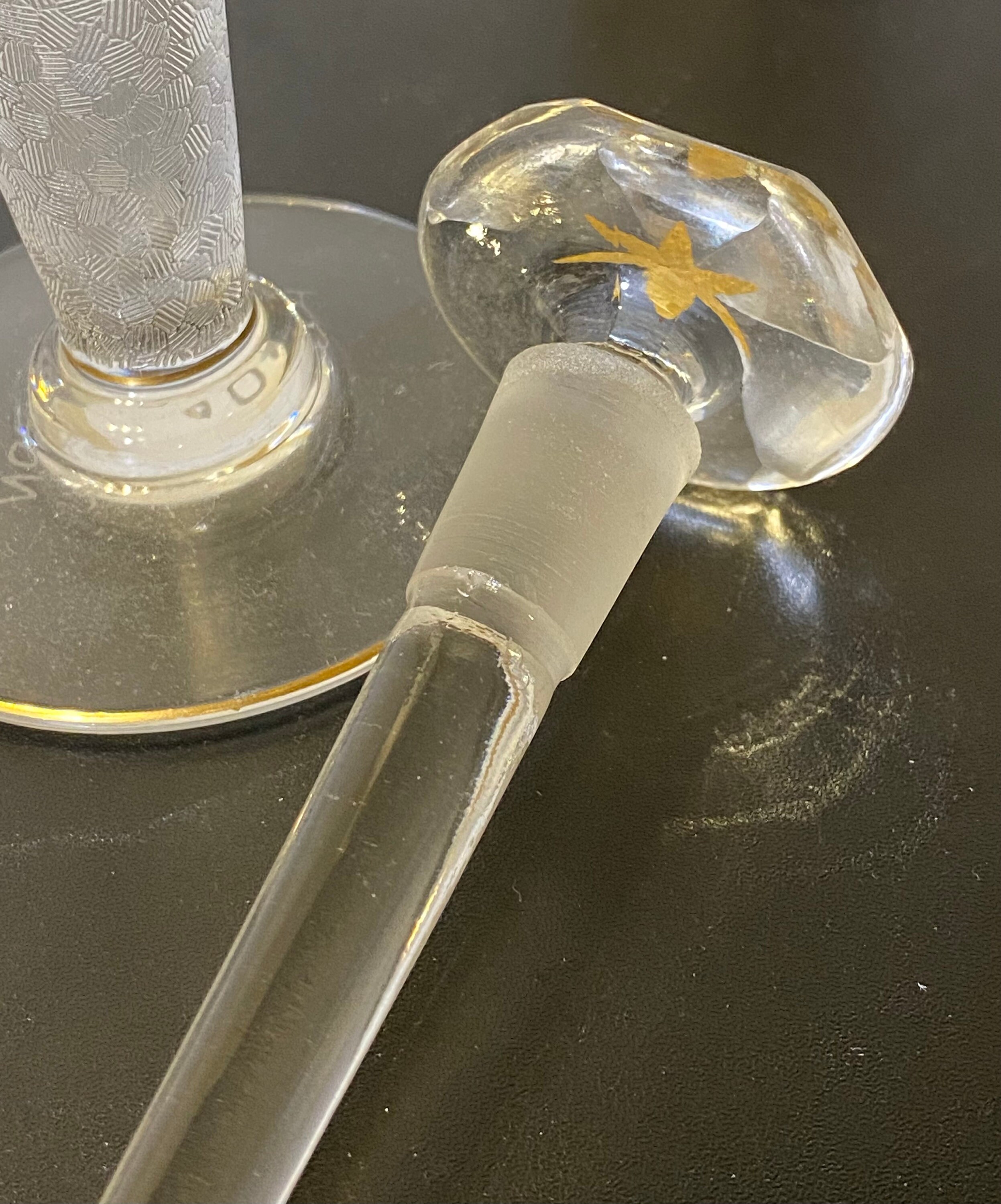 Antique RARE St Louis Crystal Perfume Bottle With Full Length Dropper ...