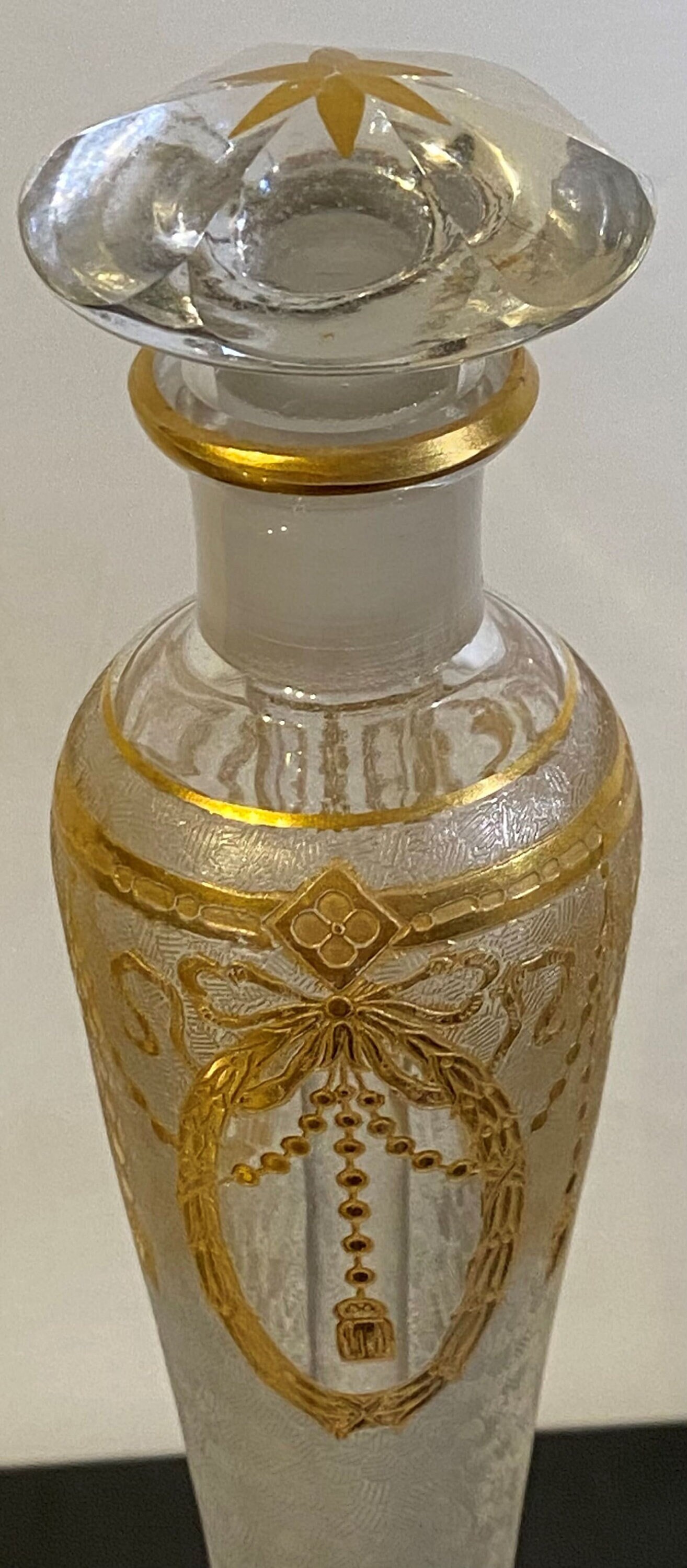 Antique RARE St Louis Crystal Perfume Bottle With Full Length Dropper ...