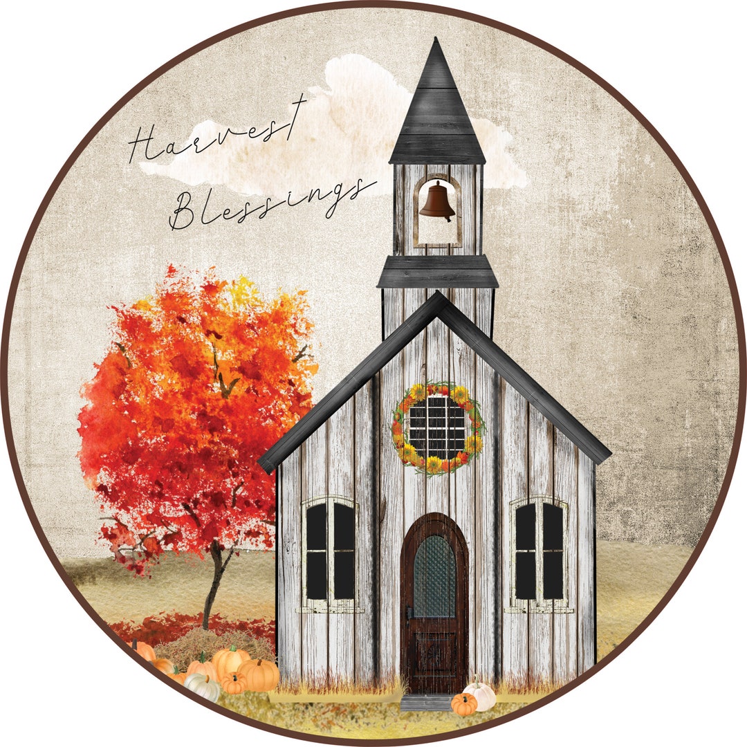 Harvest Blessing Sign, Church Sign, Wreath Sign, Fall Supplies, Fall ...