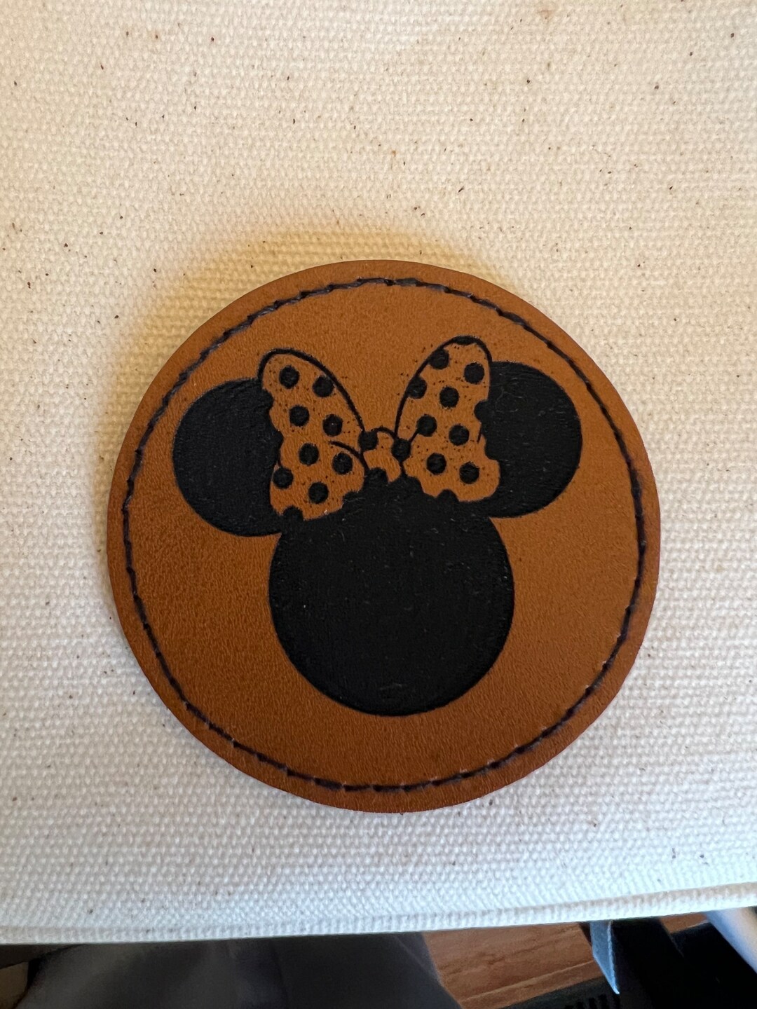 Disney Leather Patch Minnie Mouse - Etsy