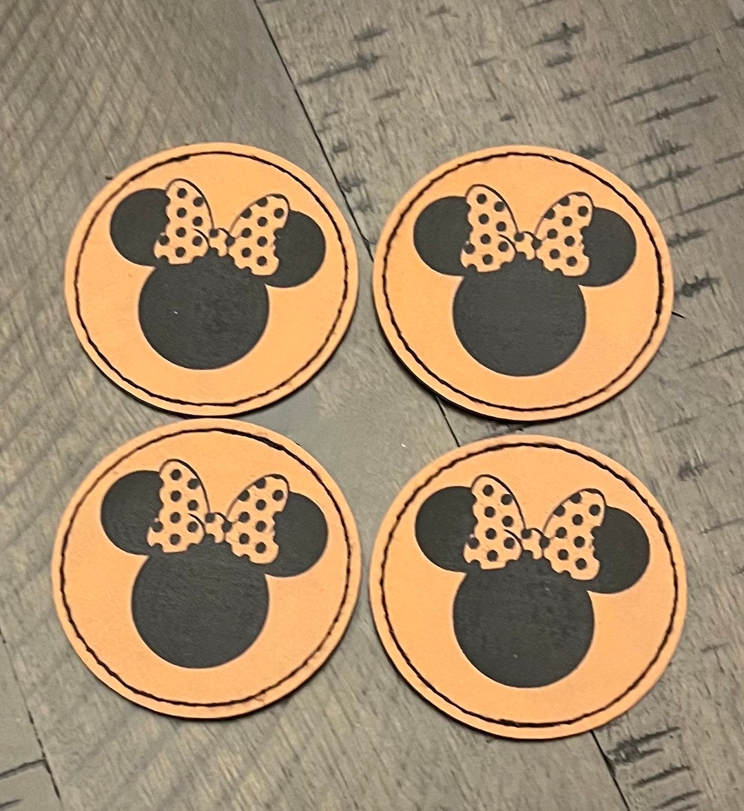 Disney Leather Patch - 4 Pack Minnie Mouse - Etsy