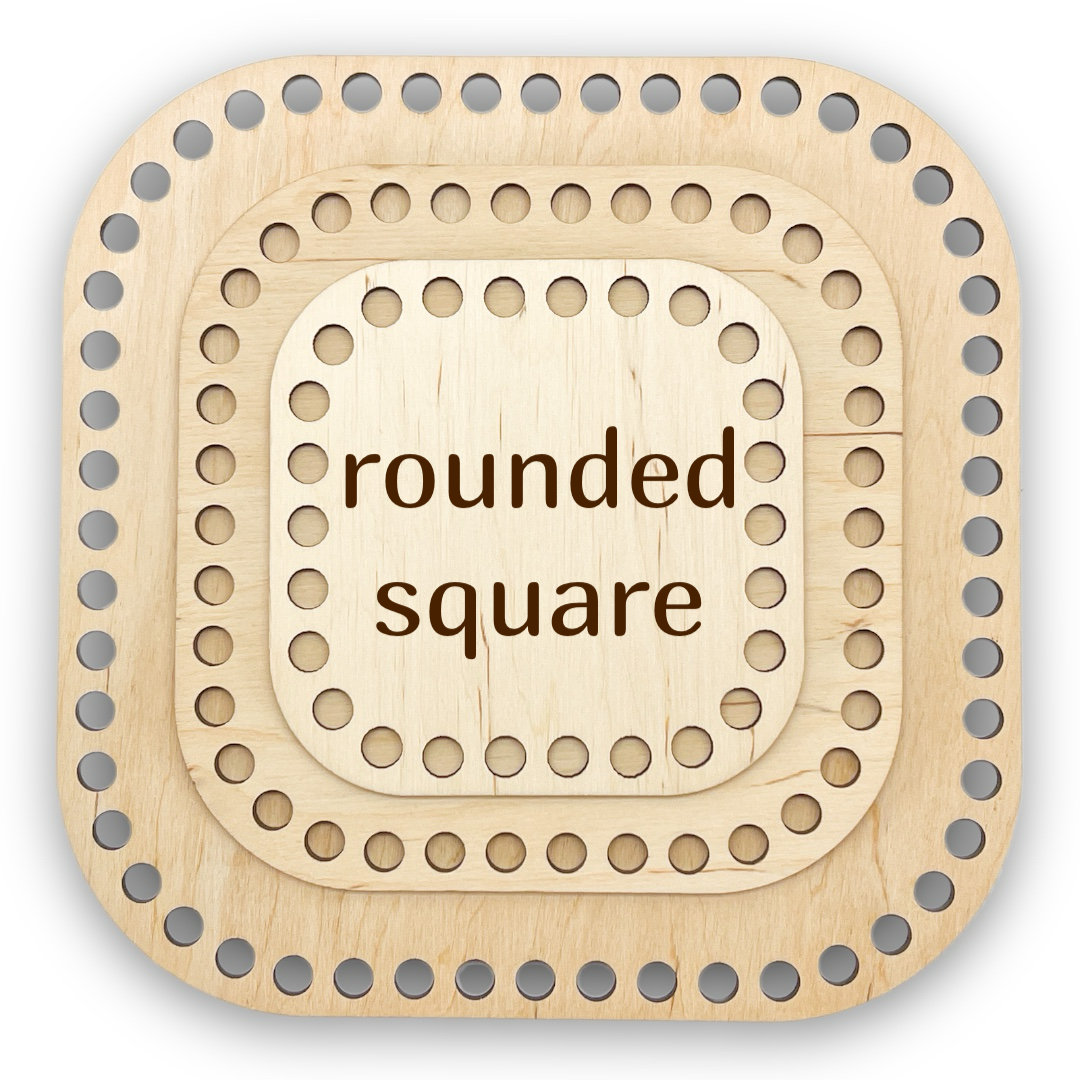 Round Square Oval Wooden Bases for Crochet Basket, Wooden Basket ...