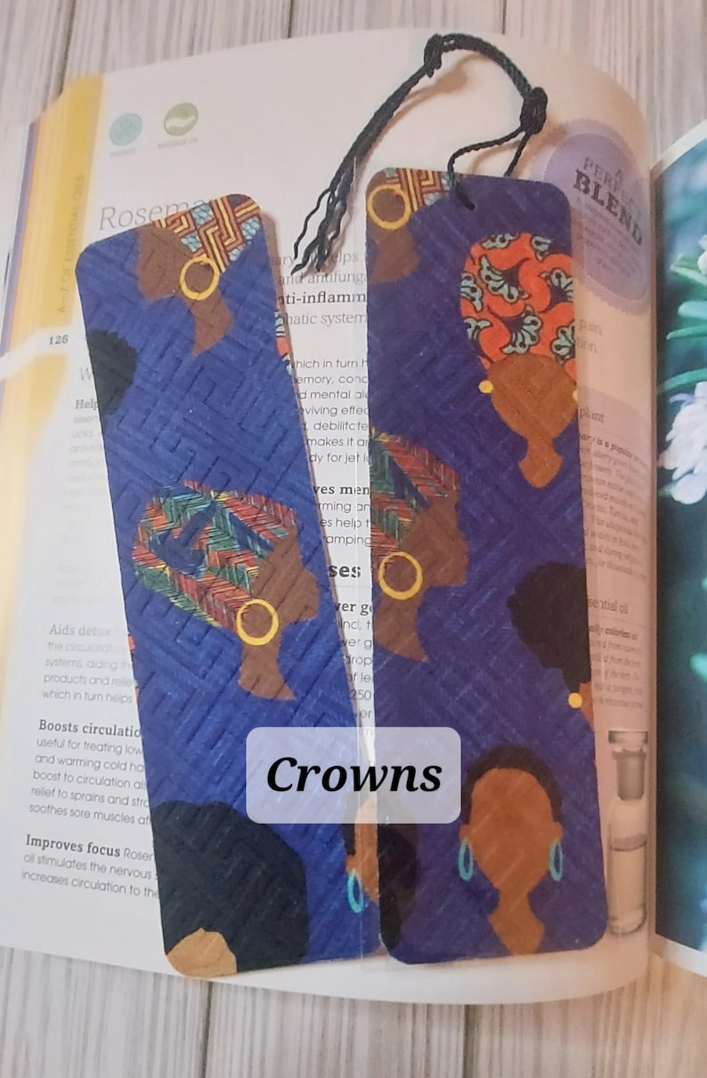 African Print Bookmark Set, Embossed Book Markers, (2pk) - Etsy