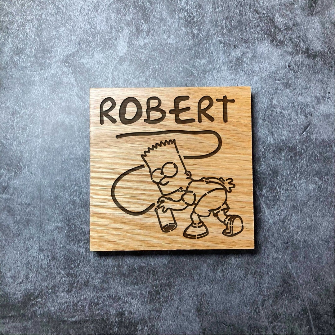 Custom the Simpsons Coaster - Bart Graffiti Spray Paint Name - Deluxe ...