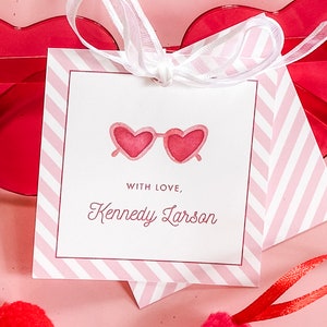 Personalized Heart Sunglasses Valentine | Classroom Valentines ...